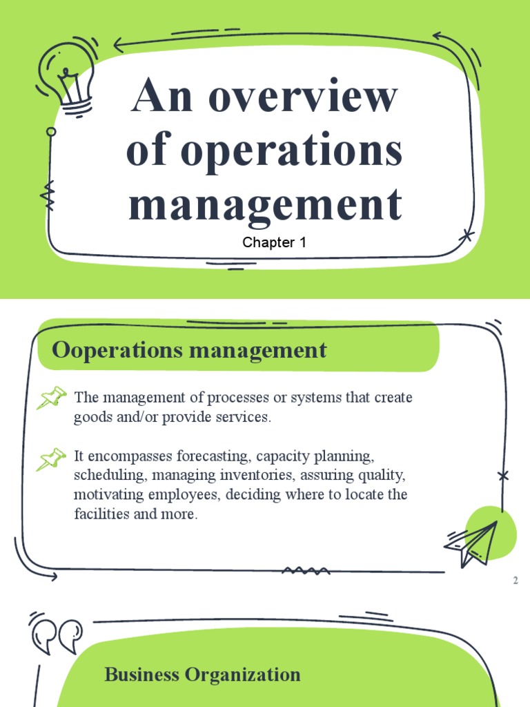 BM2 Chapter 1 | PDF | System | Operations Management