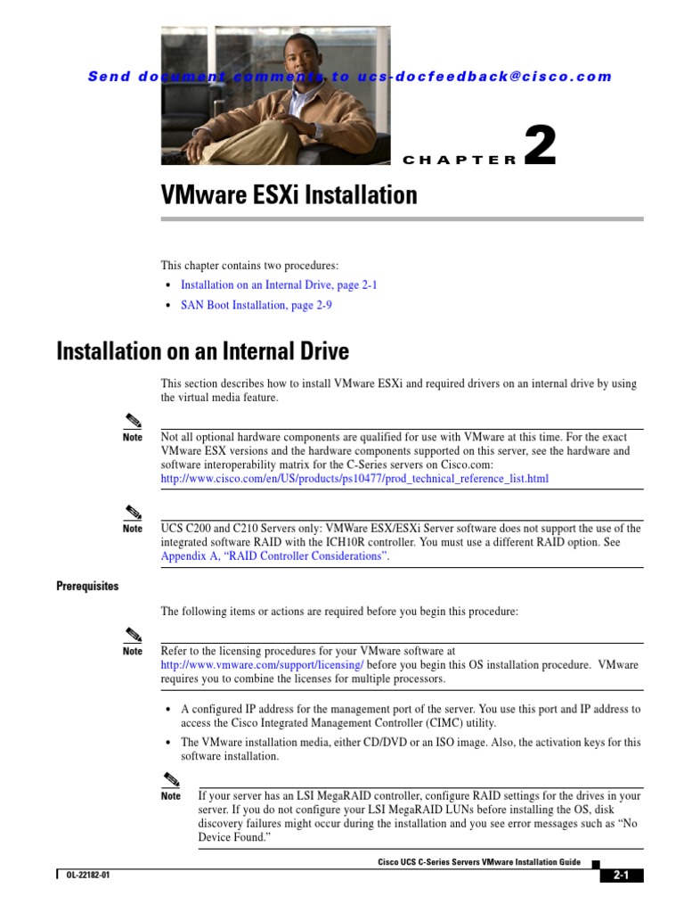 VMware ESXi Install Guide UCS C-Series | PDF | Computers