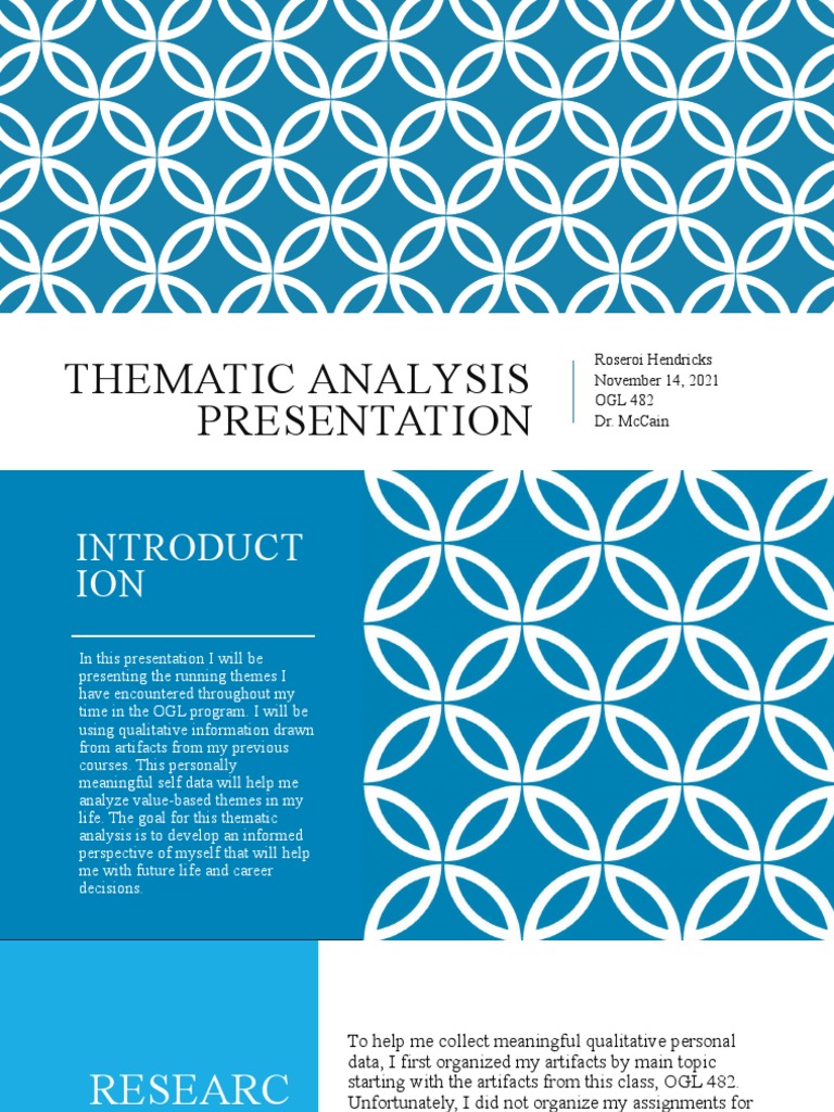 Unit 2 Thematic Analysis Presentation | PDF | Empathy | Qualitative ...