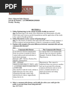 Epidemiology Exam Questions and Answers | PDF | Transmission (Medicine ...