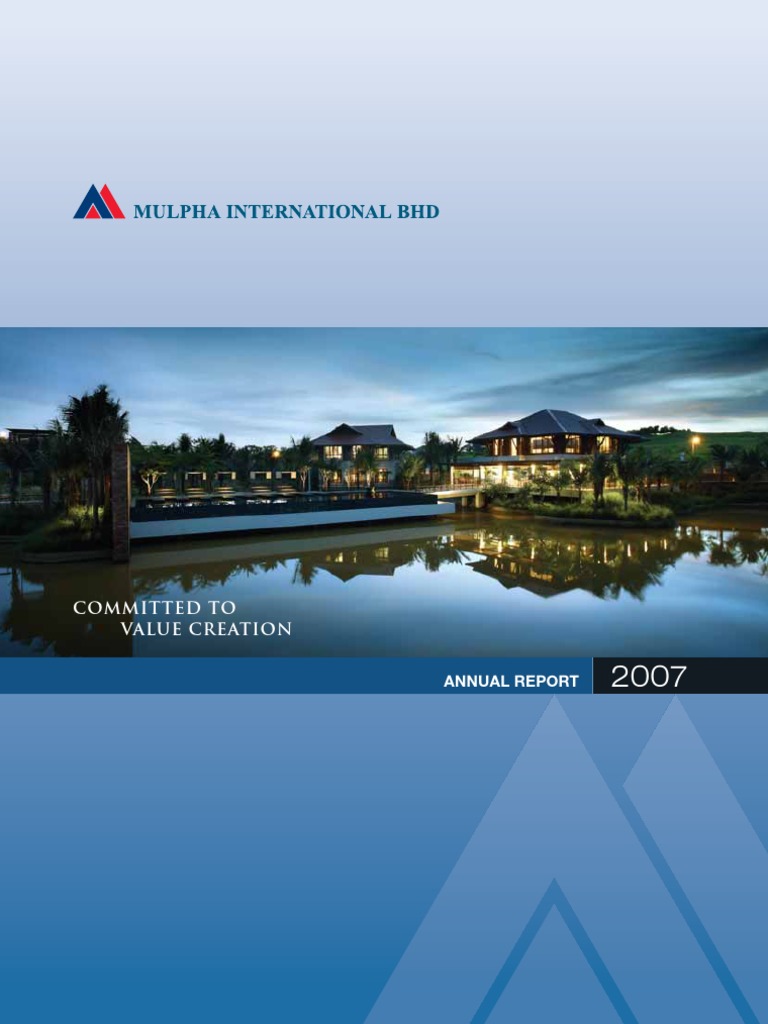 MULPHA-AnnualReport2007 (3.2MB) | PDF | Pricewaterhouse Coopers | Taxes