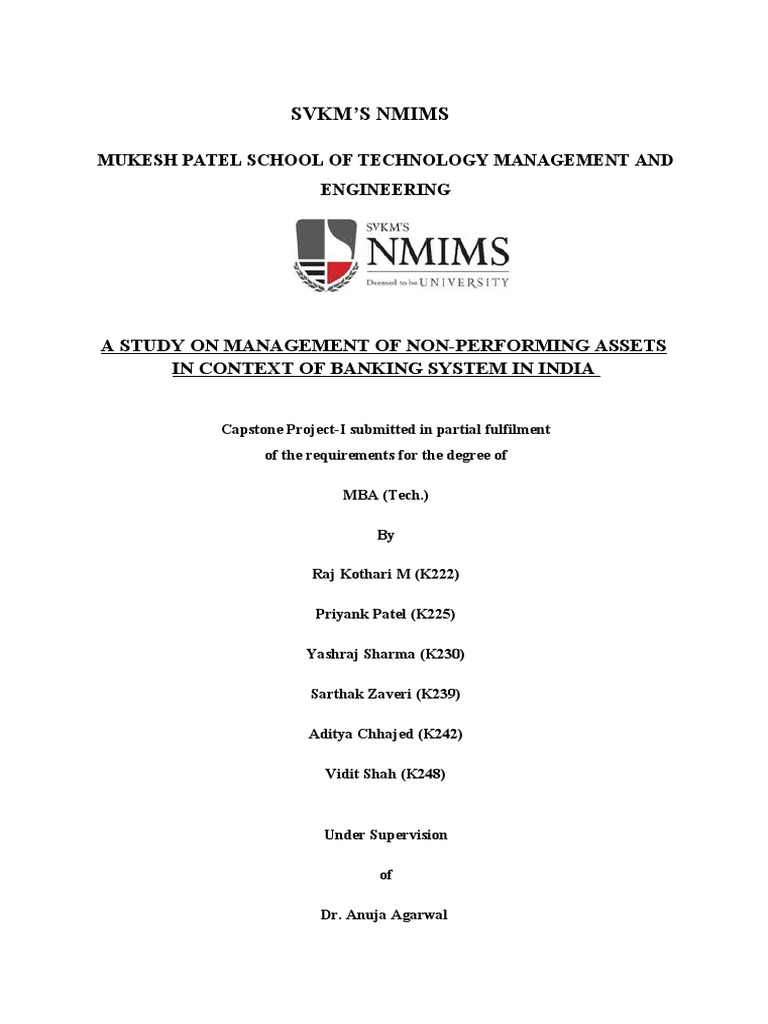 SVKM'S Nmims: Mukesh Patel School of Technology Management and ...