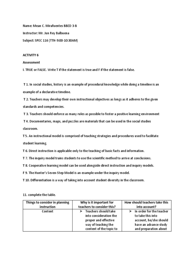 Social Studies Instructional Strategies | PDF | Teachers | Classroom