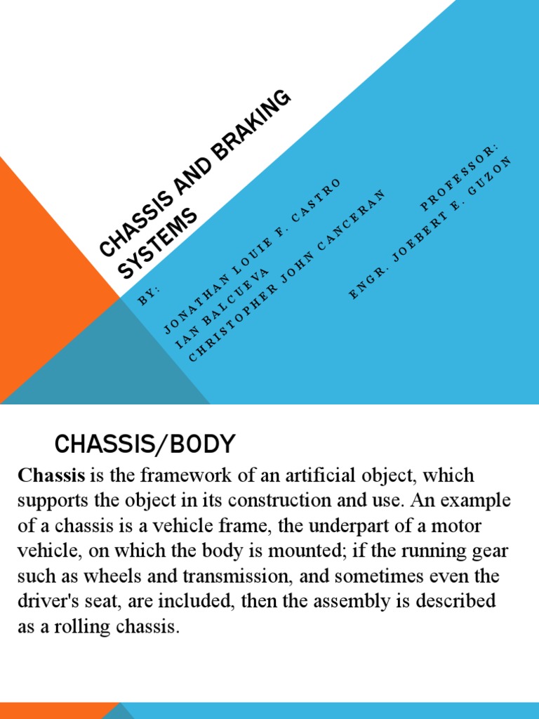 Chassis and Brake System Overview | PDF | Brake | Anti Lock Braking System