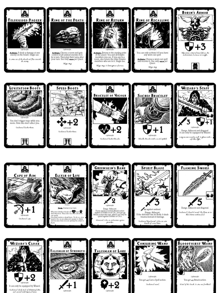Heroquest Artifacts Nado S Revision 187981 | PDF | Armour