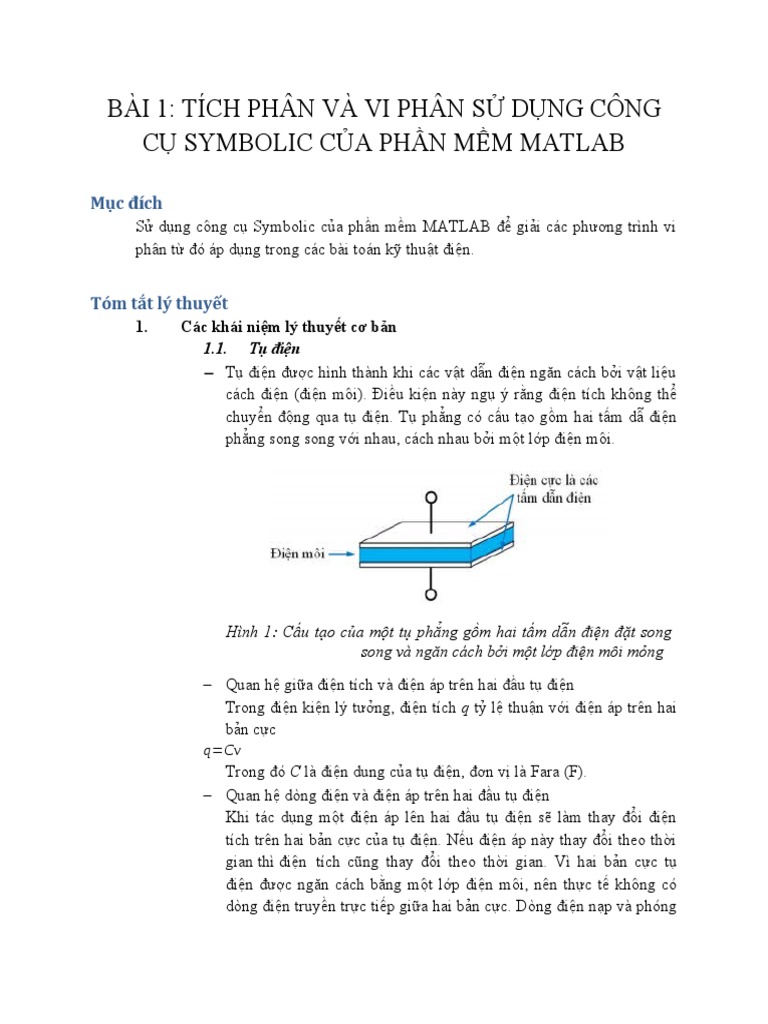 Bài 1 (TH C Hành Trên MathLAB) | PDF