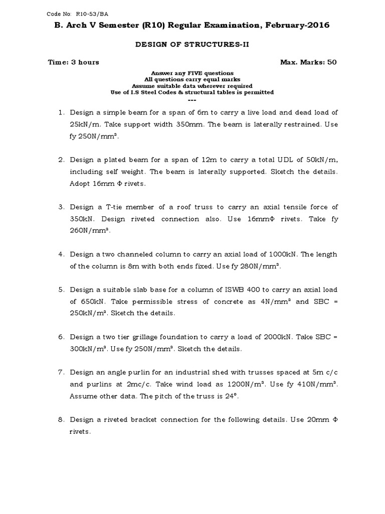 Design of Structures-Ii | PDF