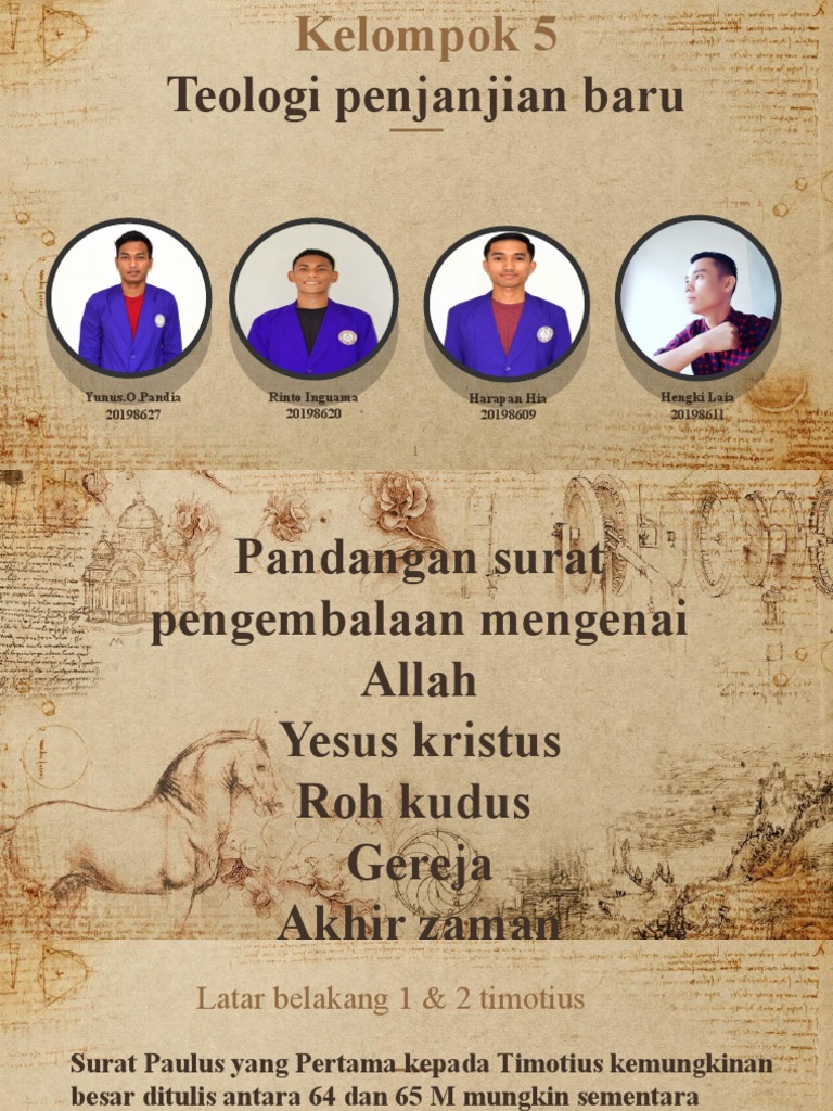 Teologi PB Kelompok 5 (Surat Penggembalaan) | PDF