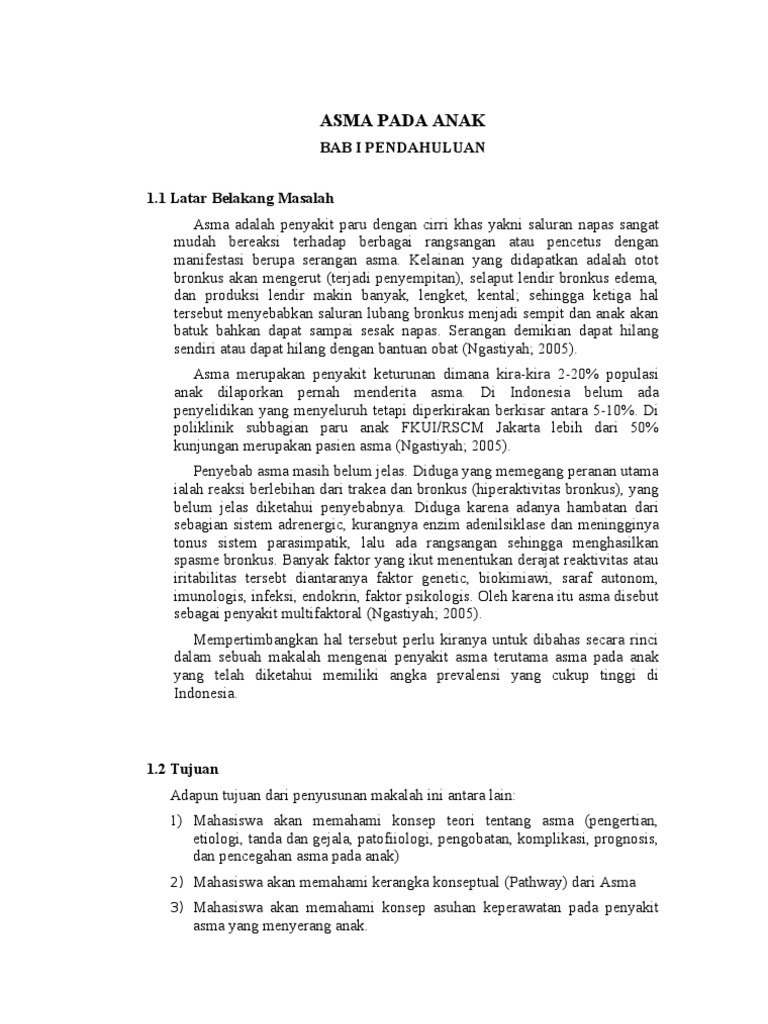 Asma | PDF | Pengembangan Diri | Kesehatan Holistik
