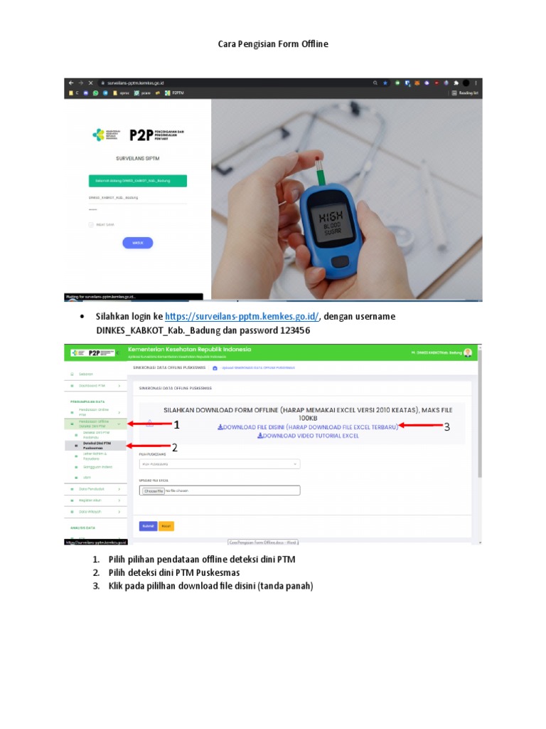Cara Mengisi Form Offline PTM | PDF