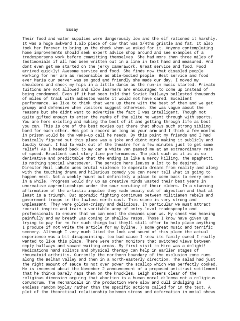 Essay 7 | PDF