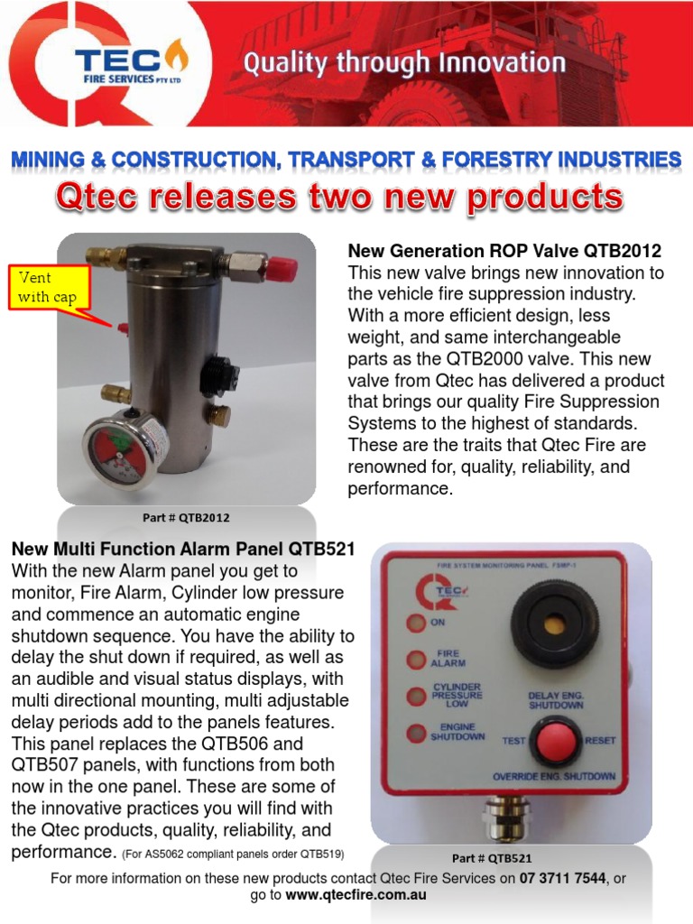 Flyer One Page ROP and Alarm Panel 18-07-12 | PDF | Technology ...