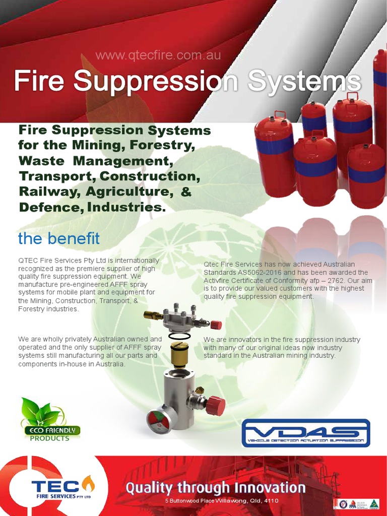 Qtec Fire 2018 JUNE Brochure AS5062-2016 | PDF | Actuator | Firefighting