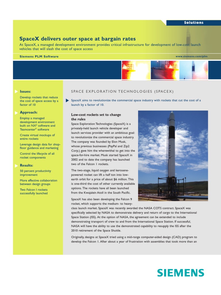 SpaceX Case Study | PDF | Space X | Product Lifecycle