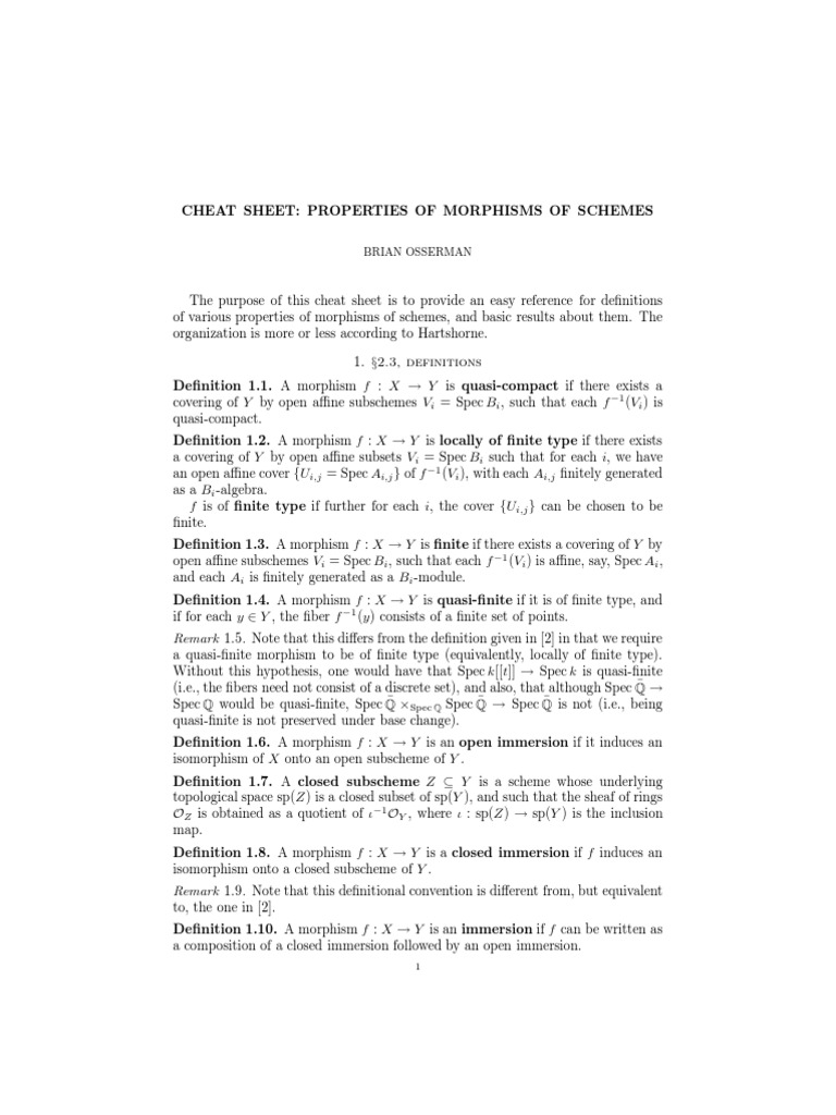 Morphisms Schemes | PDF | Topology | Mathematical Analysis