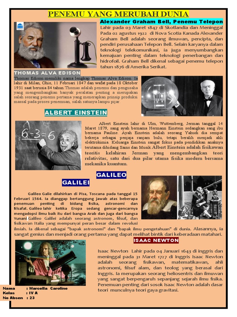 Penemu Yang Merubah Dunia | PDF