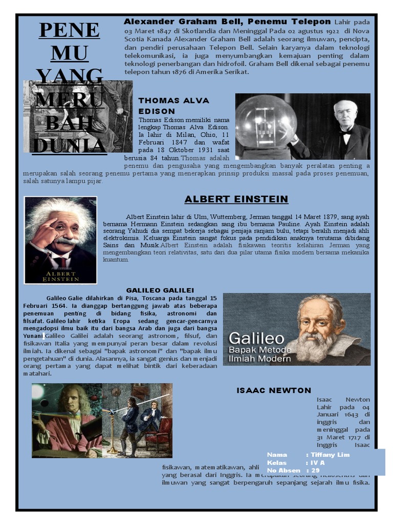 PENEMU YANG MERUBAH DUNIA Tifanny | PDF