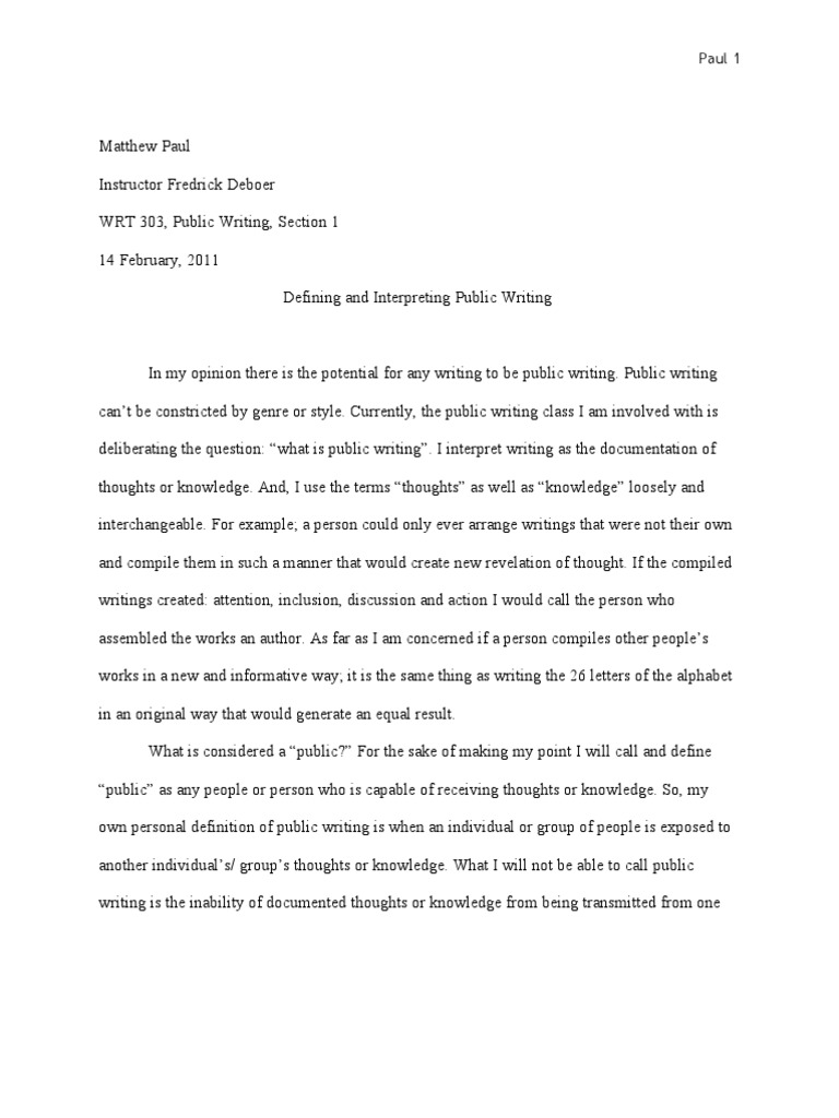 Defining Public Writing Elements | PDF | Attention | John Adams