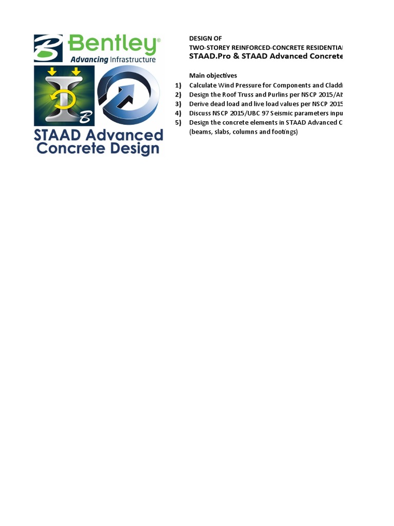 STAAD - Pro & STAAD Advanced Concrete Designer RCDC: Design of Two ...