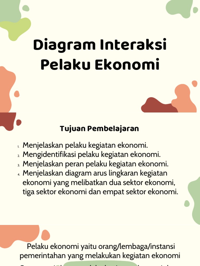 Materi Diagram Interaksi Pelaku Ekonomi | PDF