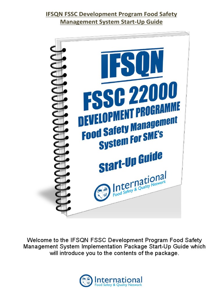 IFSQN FSSC Development Program Food Safety Management System Start-Up ...