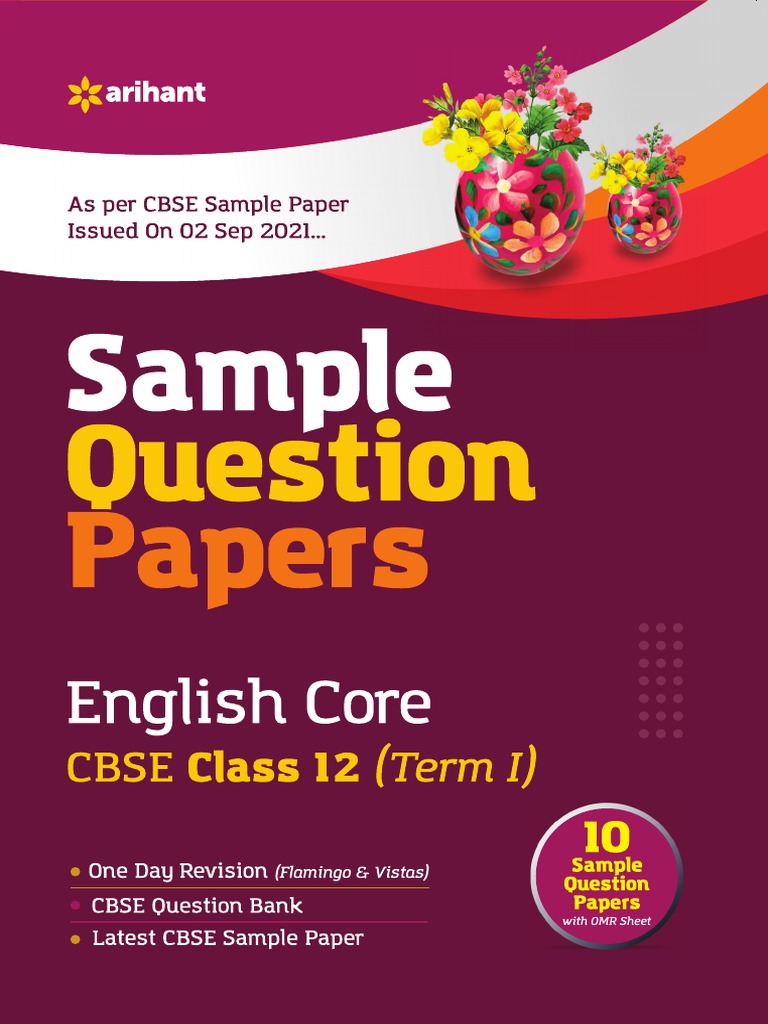 Arihant English Sample Paper | PDF | Multiple Choice | Reading ...