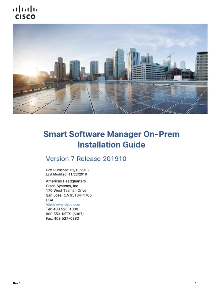 Smart Software Manager On-Prem 7 Installation Guide | PDF | Bracket ...