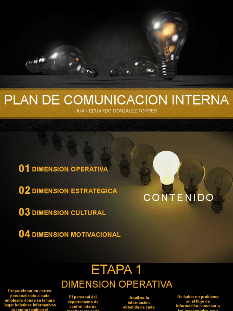 Plan de Comunicacion Interna | PDF | Cognición