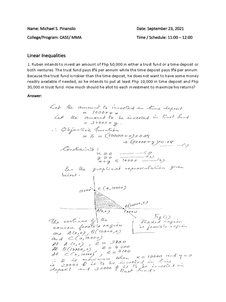 Maximizing Profits Through Linear Programming: Solving Business and ...