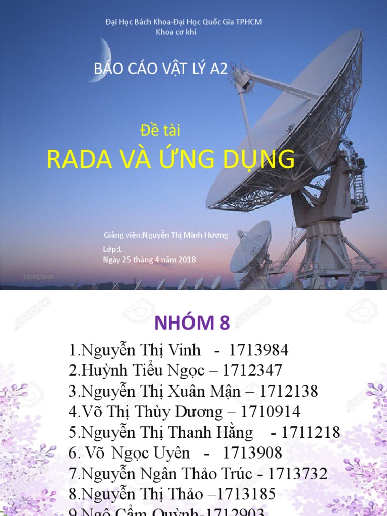 Bao Cao BTL Vat Ly A2 Nhom 8 | PDF