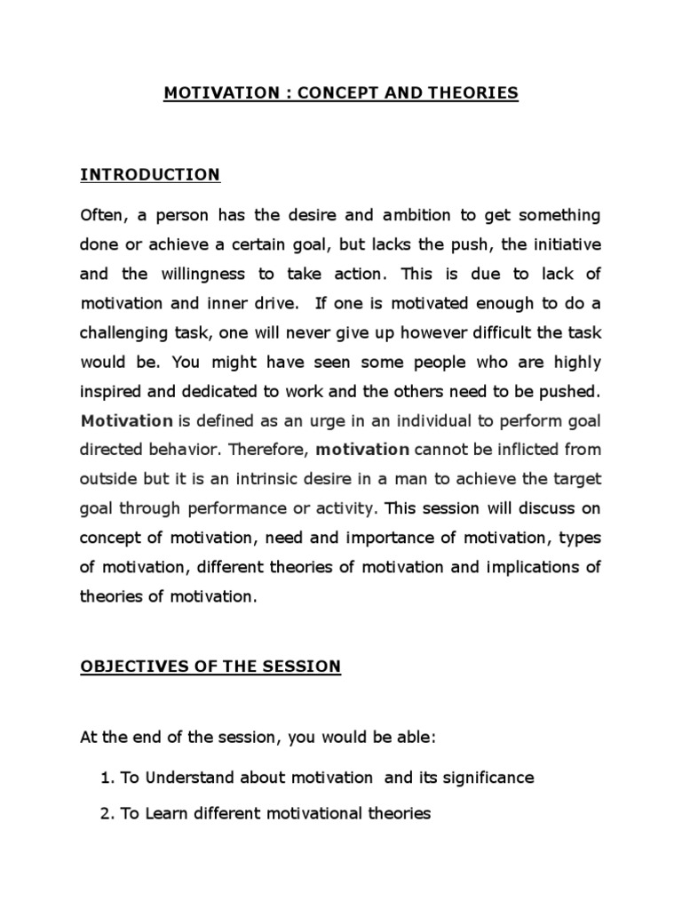 1 Motivation Script | PDF | Motivation | Motivational