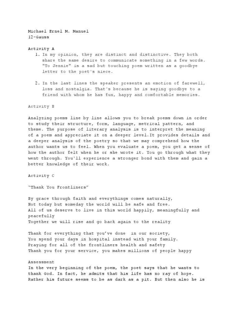 Analyzing "Crossing the Swamp" Poem | PDF | Poetry