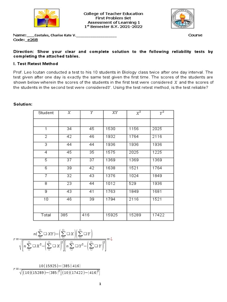 Direction: Show Your Clear and Complete Solution To The Following ...