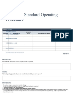 Restaurant Standard Operating Procedure | PDF | Wellness