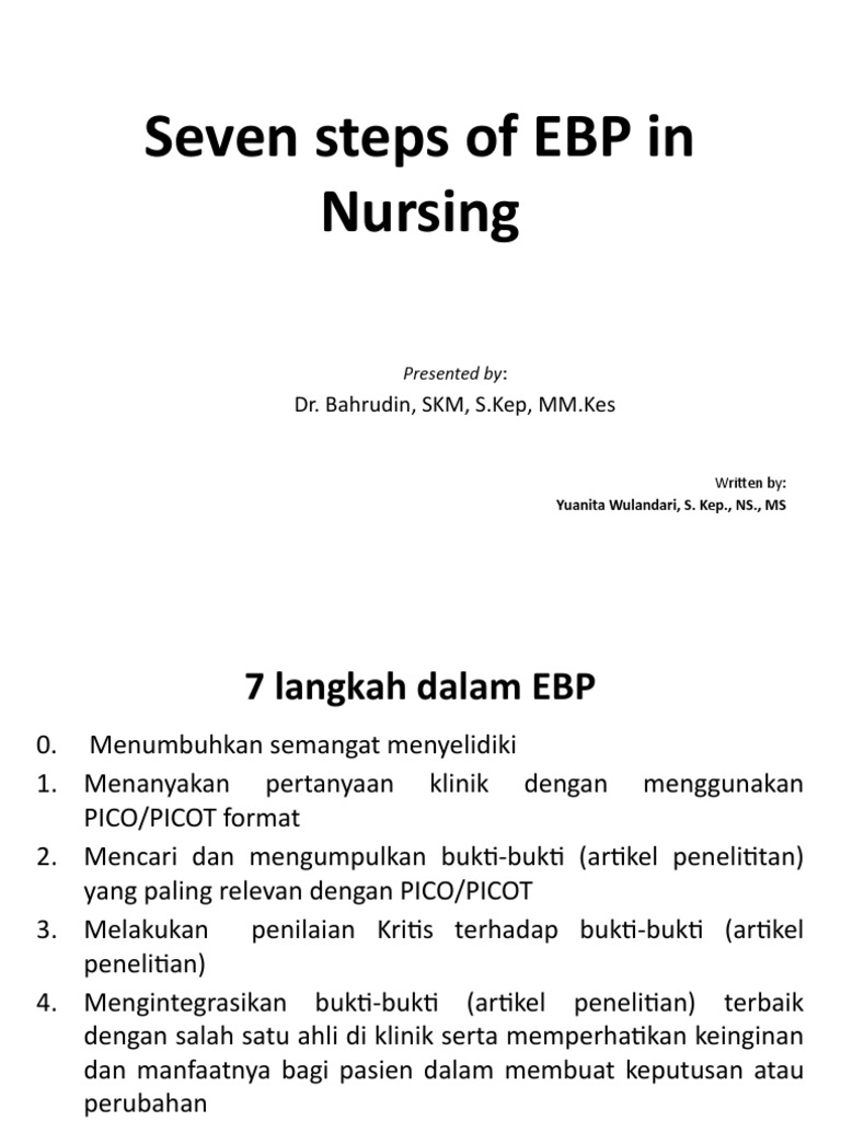 Konsep - EBP - in - Nursing | PDF | Pengembangan Diri | Kesehatan Holistik