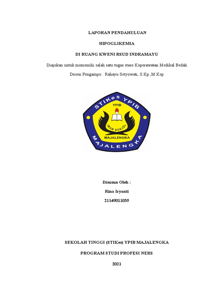 LP Hipoglikemia Rina | PDF | Sains & Matematika