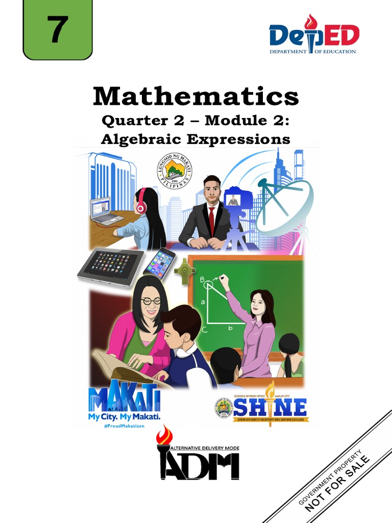 Mathematics: Quarter 2 - Module 2: Algebraic Expressions | PDF ...