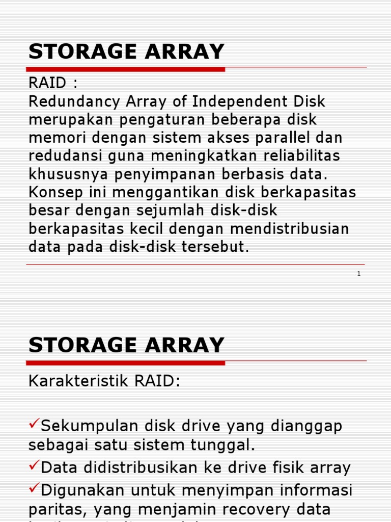 Storage Array - Pertemuan 7 | PDF