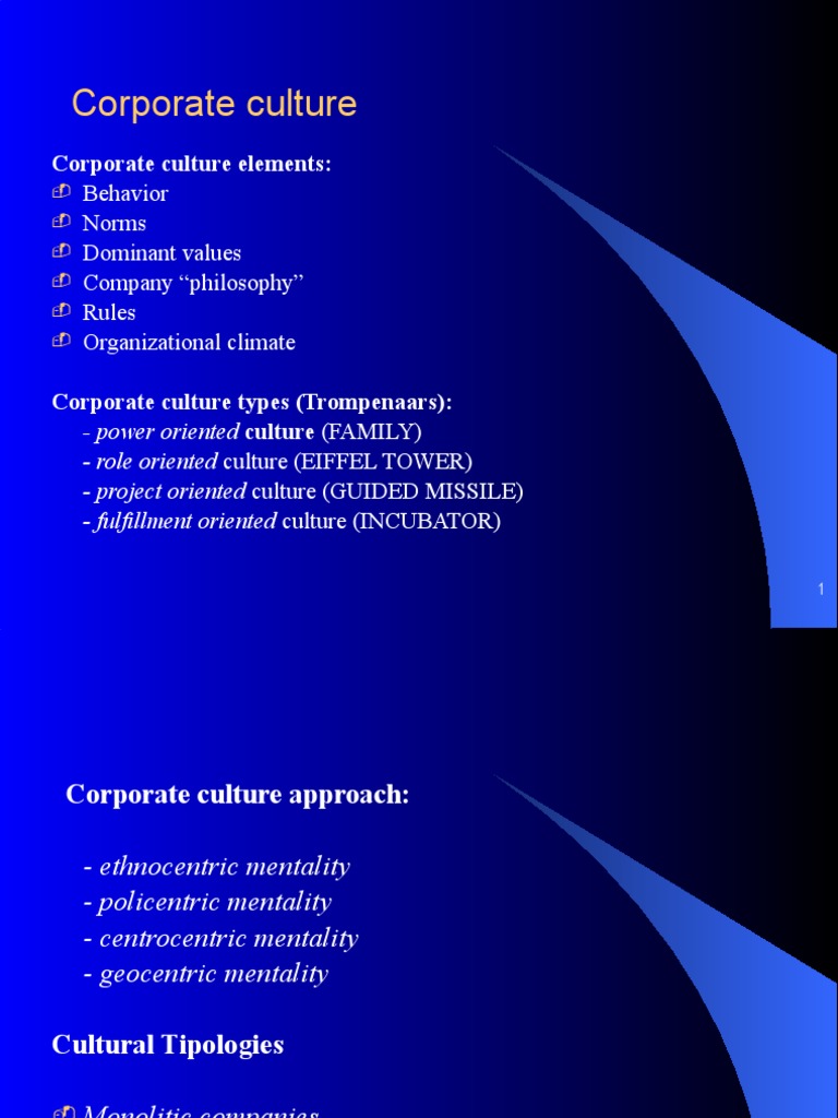Corporate Culture | PDF | Leadership | Organizational Culture