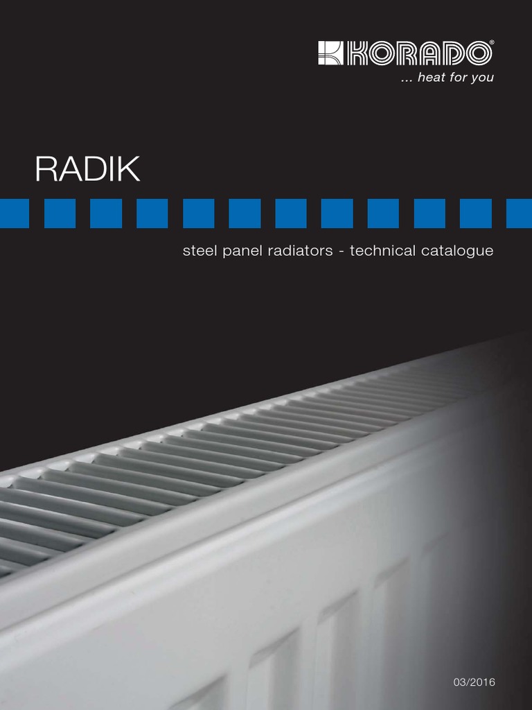 Radik: Steel Panel Radiators - Technical Catalogue | PDF | Pipe (Fluid ...