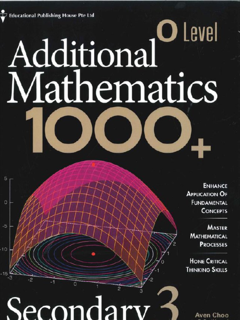 O Level Add Maths 1000 Secondary 3 | PDF