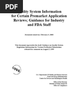 FDA - Quality Systems Approach | PDF