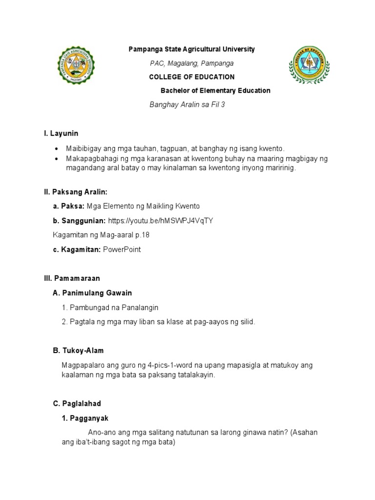 Lesson Plan (Semi Detailed) PE | PDF