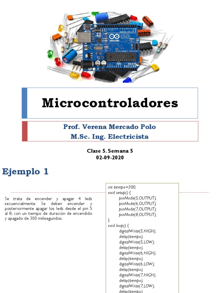 Clase 5. Semana 5 | PDF | Flujo de control | Arduino