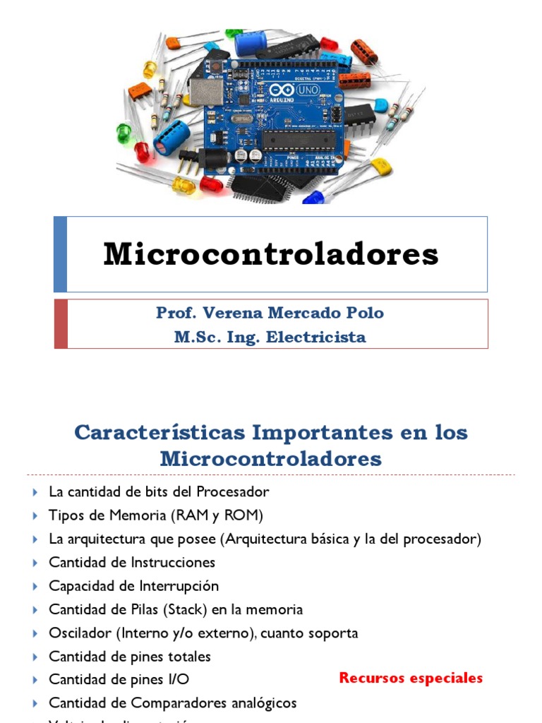 Análisis comparativo de las características clave de microcontroladores populares como PIC, AVR ...