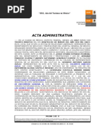 Ejemplo de Acta Administrativa Por Falta de Respeto | PDF