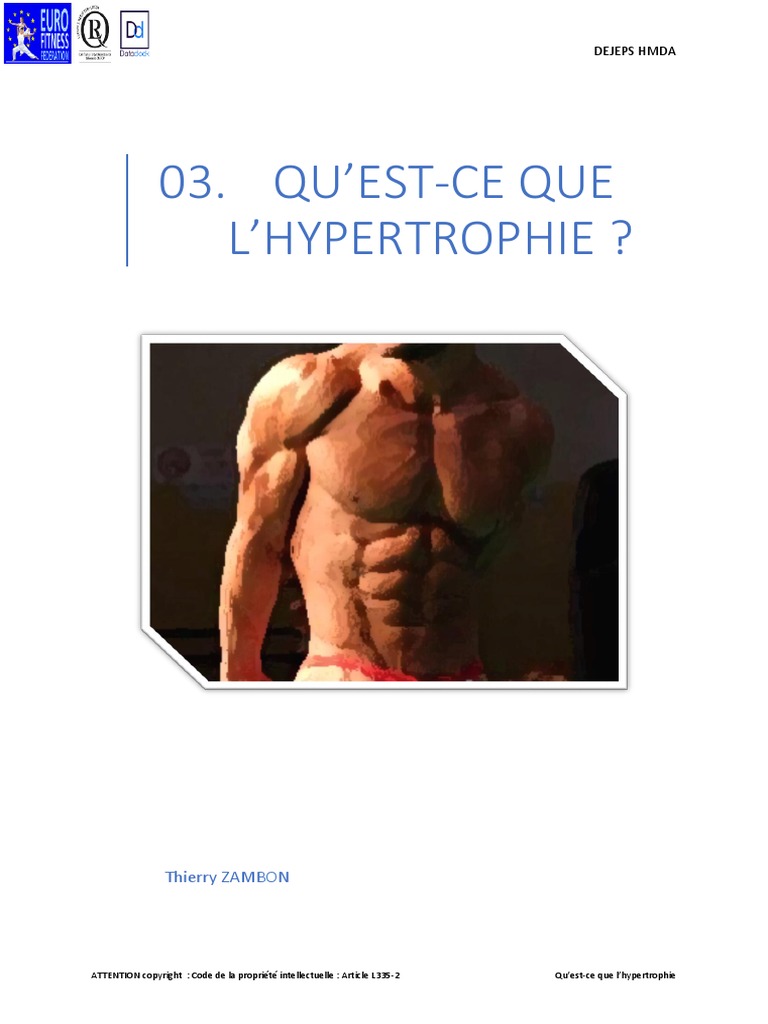 03 - 20qu 27est-Ce 20que 20l 27hypertrophie | PDF | Muscle ...