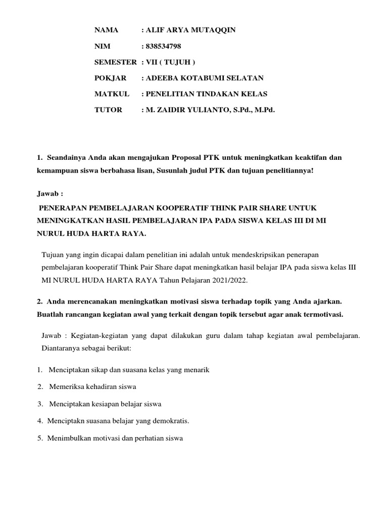 Tugas 2 PTK Alif Arya Mutaqqin | PDF