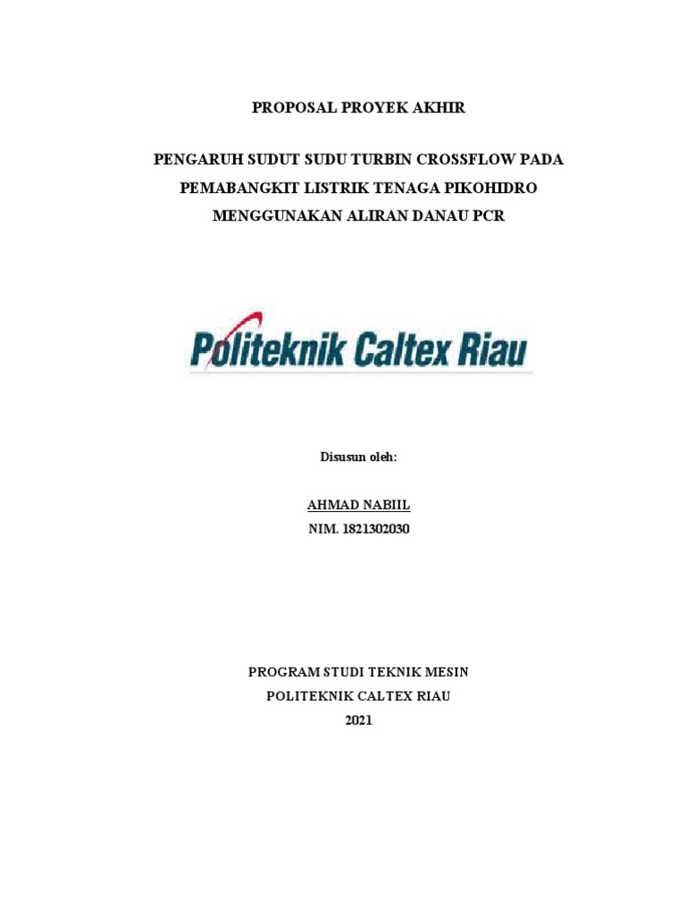 Cover Proposal Proyek Akhir | PDF