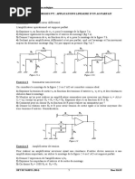 Exercices Corrigés sur Amplificateurs AOP | PDF | Amplificateur ...
